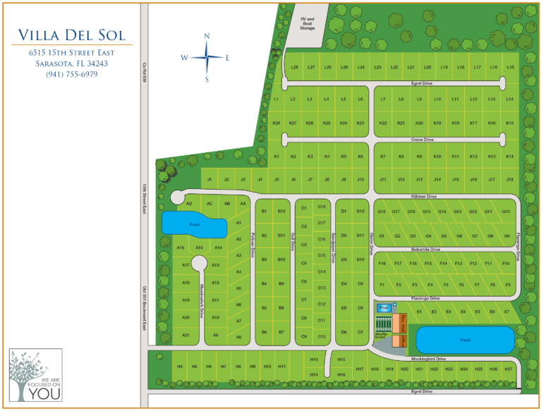 Villa Del Sol Manufactured Home Site Plan - Villa Del Sol